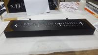 China Illuminated Outdoor LED Light Box Sign 4500K White 1650*380mm for sale
