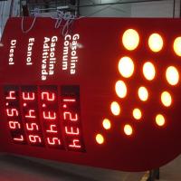 China Gas Station Digital Pylon Sign Illuminated 8500mm Provide Soft Copy Initially for sale