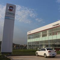 China Bus Stations Modern Pylon Signs Illuminated ACM / Steel 150mm for Outdoor for sale
