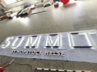 China Illuminated Acrylic 3D LED Letter Signs White Wall Mounted / hanging for sale