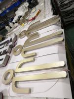 China Illuminated LED Edge Lit Signs Bronze Size Customized  Stainless Steel for sale