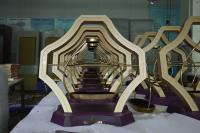 China Shop Fixtures Store Merchandising Displays, Stainless Steel Retail Window Display Props for sale
