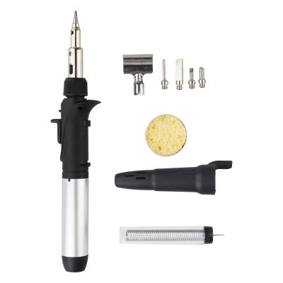 China Portable Gas Soldering Iron Butane Welding Torch Portable Spontaneously Igniting Cordless Welding Micro Heat Gun for sale