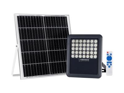 China Ultra Thin 35mm Solar Panel Flood Lights 1800lm PIR Sensor IP65 Beam Angle 90 Degree for sale
