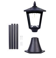 China 67'' Solar Garden Post Light Waterproof IP54 For Yard Garden Pathway for sale