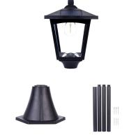 China Outdoor Vintage Solar Powered Post Lights Waterproof IP65 For Garden Lawn Pathway Driveway for sale