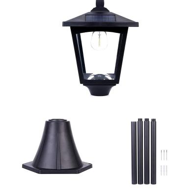 China Outdoor Vintage Solar Powered Post Lights Waterproof IP65 For Garden Lawn Pathway Driveway for sale