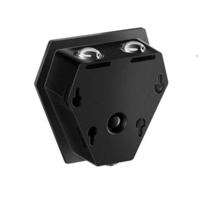 China RGB Black Solar Wall Up Down Light ABS IP54 6500K for sale