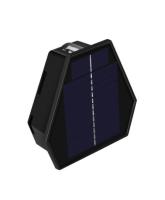 China ABS PC IP54 6500K Solar Powered Garden Lights RGB Black Solar Wall for sale