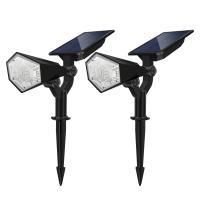 China SMD2835 500lm Solar Powered Spot Light , 2200mAh Solar Yard Spotlights for sale