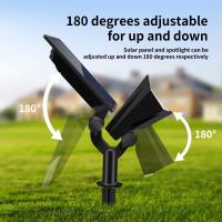 China SMD2835 500lm Solar Powered Spot Light , 2200mAh Solar Yard Spotlights for sale