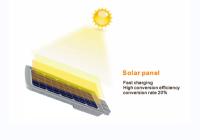 China 3000K 1300lm Solar Powered LED Street Lights 100W All In One Motion Sensor for sale