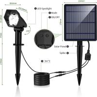 China SMD2835 3600mAh Solar Powered Garden Lights IP66 Frost Heat Resistant 6000K for sale