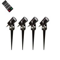 China 3.2V 6000K Solar Powered Garden Lights Smart Control 270 Degree Adjustable 4PCS for sale