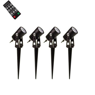 China 3.2V 6000K Solar Powered Garden Lights Smart Control 270 Degree Adjustable 4PCS for sale