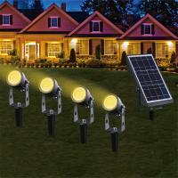 China 80lm/W 500mA RGB Solar Garden Lights Landscape Lampx4 20Hrs Discharge for sale