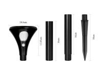 China 80lm 6000K RGB Solar Lights Garden Easy Assembly Rods 1500mAh for sale