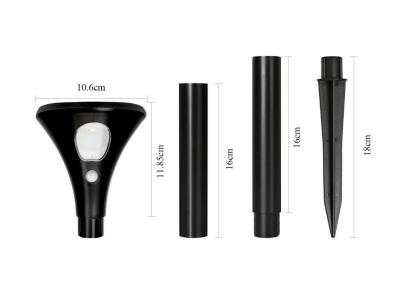 China 80lm 6000K RGB Solar Lights Garden Easy Assembly Rods 1500mAh for sale
