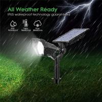 China 2700K 2W Garden Ground Solar Lights Rotatable IP65 Outdoor Landscape 240lm for sale