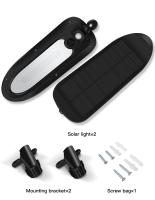 China 2W PIR ABS Integrated Solar Street Lights Wall Mounted 2600mAh Adjustable for sale