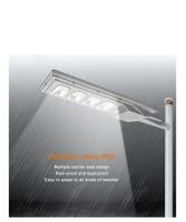 China 35000hrs Lifespan 1800lm High Lumen Solar Light Landscape ABS Body PC Lens 90W for sale