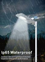 China 15AH 6500K PIR Solar Lights Street IP65 3 Year Warranty 1300lm for sale