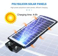 China 10AH 760Lm PIR Solar Lights Polycrystalline Silicon Panel Garden 90W for sale