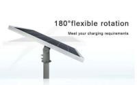 China 170Lm/W 50AH Dimmable LED Lights 180 Degree Rotation Solar Panel 18V 120W for sale