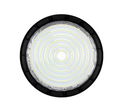 China 200W 26000Lm UFO LED High Bay Light Warehouse Black Aluminum 6500K 150w for sale