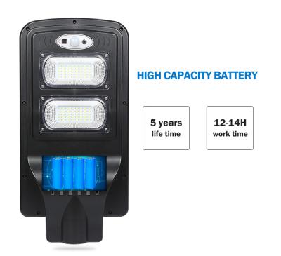 China 1300Lm 64WH Outdoor Led Solar Street Light , RoHS Solar Battery Street Light for sale
