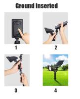 China 1.5W Monocrystalline Solar Panel Outdoor Wall Lights , 6000K Led Solar Ground Lights for sale