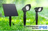 China DC6V 12H working Solar Powered Garden Lights 300lm Outdoor Lawn Courtyard 2PCS for sale