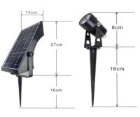 China 100lm/W 2700K Solar Powered Garden Lights 4 In 1 Set RGB Mode 400lm for sale