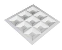 China 2160lm 300x300mm LED Panel Downlight , 120lm/W LED Grille Panel Light for sale