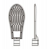 China 100lm/W 2700K IP65 LED Street Light Surge Protection Highway Road 10KV for sale