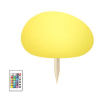China 1800mAh 6000K Outdoor Solar Lawn Lights Garden Led Stone Shaped 5V 1.5W for sale