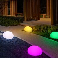 China 1800mAh 6000K Outdoor Solar Lawn Lights Garden Led Stone Shaped 5V 1.5W for sale