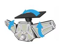 China 1.5W 133pcs Chip Solar Powered Garden Lights 3 Head 360 Degree Adjust 2200mAh for sale
