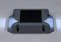 China RGB 2200mAH ABS Square LED Garden Lights Sensor 1.7W Solar LED Wall Light for sale