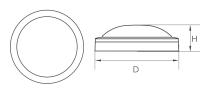 China IP65 Round LED Surface Mounted Bulkhead Light 18W for sale