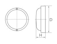 China Outdoor IP54 Triproof Surface Mounted LED Bulkhead Light for sale