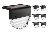 China 6 PK Solar Deck Lights Solar Fence Lights 10 Lumens Warm White / Color Changing for sale