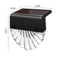 China ABS Acrylic Outdoor Solar Fence Light Shell Figurine Warm / RGB Light for sale