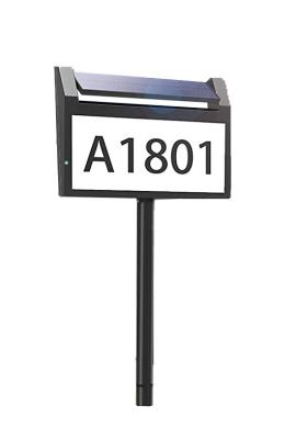 China Resin Plaque Solar Powered Address Numbers Rain Proof With LiFePO4 Battery for sale