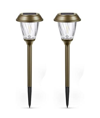 China Auto On / Off Solar Powered Pathway Lights 10-25LM Warm White Dustproof for sale