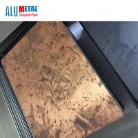 China 4mm Copper Metal Composite Panel Sheet Aluminium Indoor 1000mm for sale