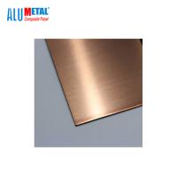 China 3mm Copper Sandwich Metal Composite Panel Aluminum Cladding Anodized Finish for sale