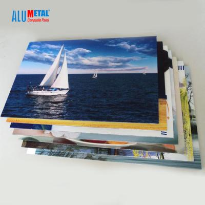 China 6mm Sign PE Aluminum Composite Panel Sandwich Board Nano Fireproof for sale