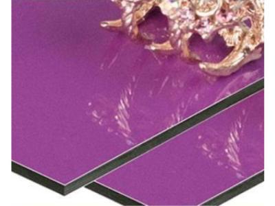 China 0.08mm PVDF Aluminum Composite Panel Plastic Board Outdoor 1000mm A2 FR for sale