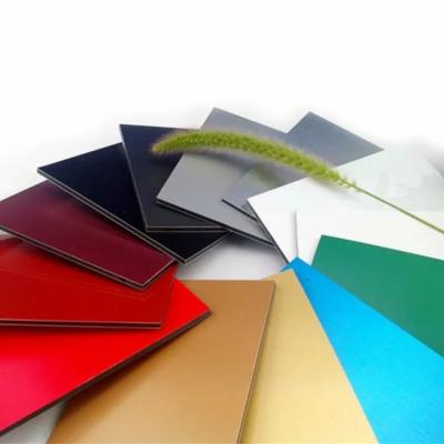 China 2mm 4mm PE Aluminum Composite Panel Glossy Matte Aluminum Composite Plate for sale